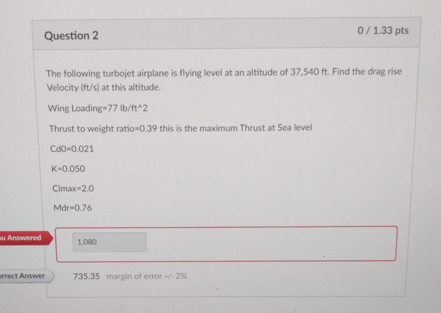 Solved The following turbojet airplane is flying level at an | Chegg.com
