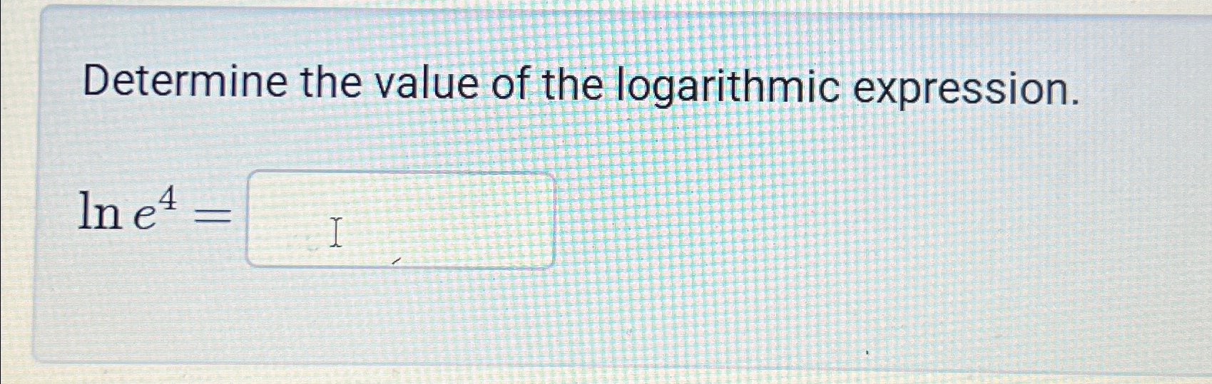 Solved Determine the value of the logarithmic | Chegg.com