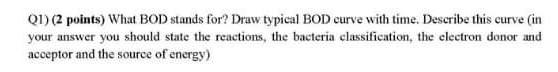 Solved 01) (2 points) What BOD stands for? Draw typical BOD | Chegg.com