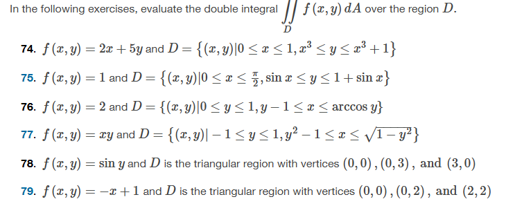 Solved In ﻿the following exercises, evaluate the double | Chegg.com