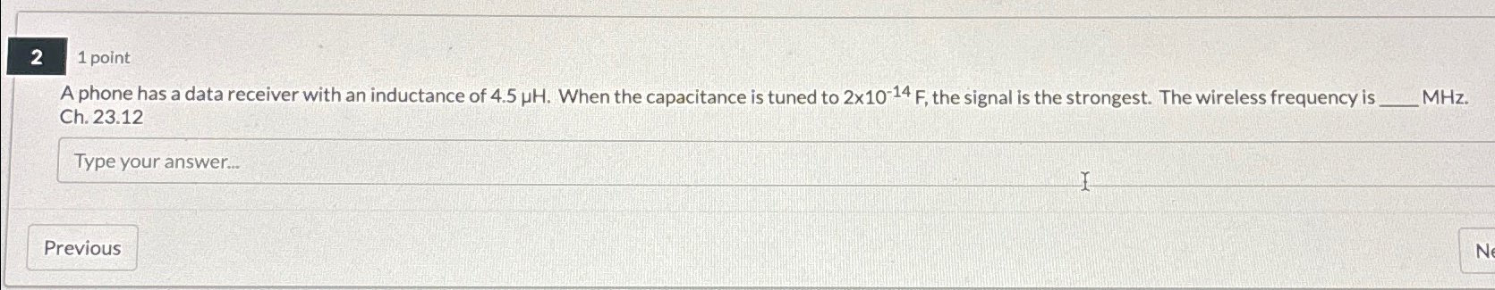 Solved 21 ﻿pointA phone has a data receiver with an | Chegg.com
