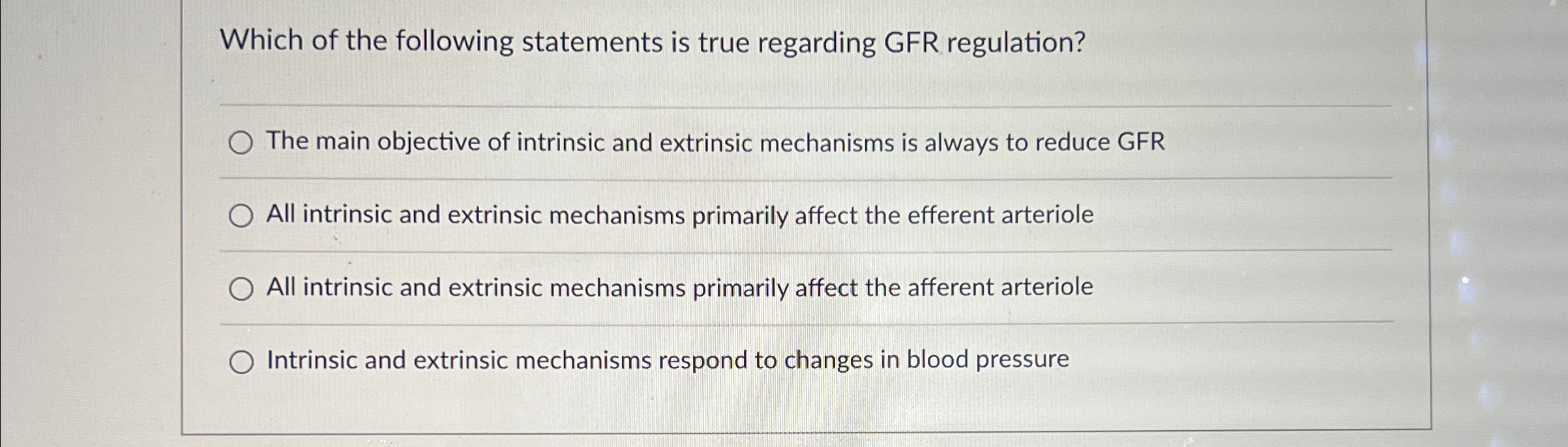 Solved Which of the following statements is true regarding | Chegg.com
