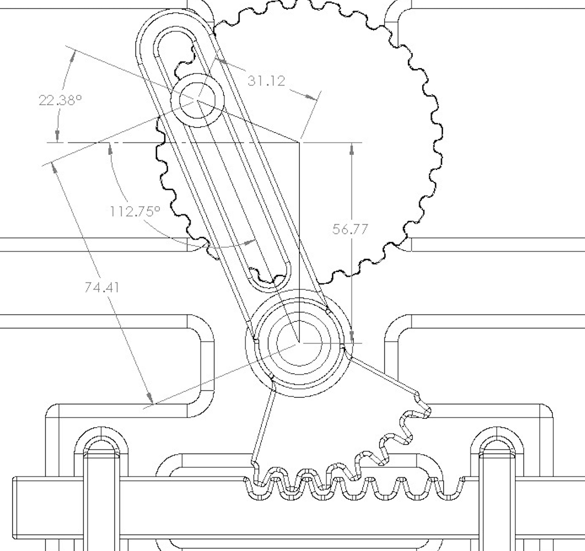 Solved The figure shows a reciprocating rectilinear motion | Chegg.com