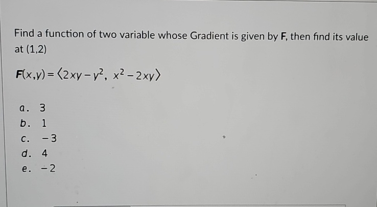Solved help needed ASAPFind a function of two variable whose | Chegg.com Solved help needed ASAPFind a function of two variable whose | Chegg.com