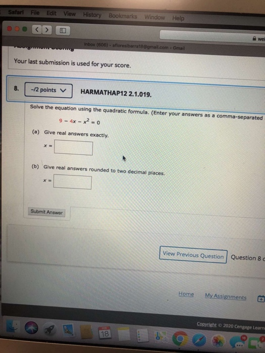 Solved Satari File Edit View History Bookmarks Window Help | Chegg.com