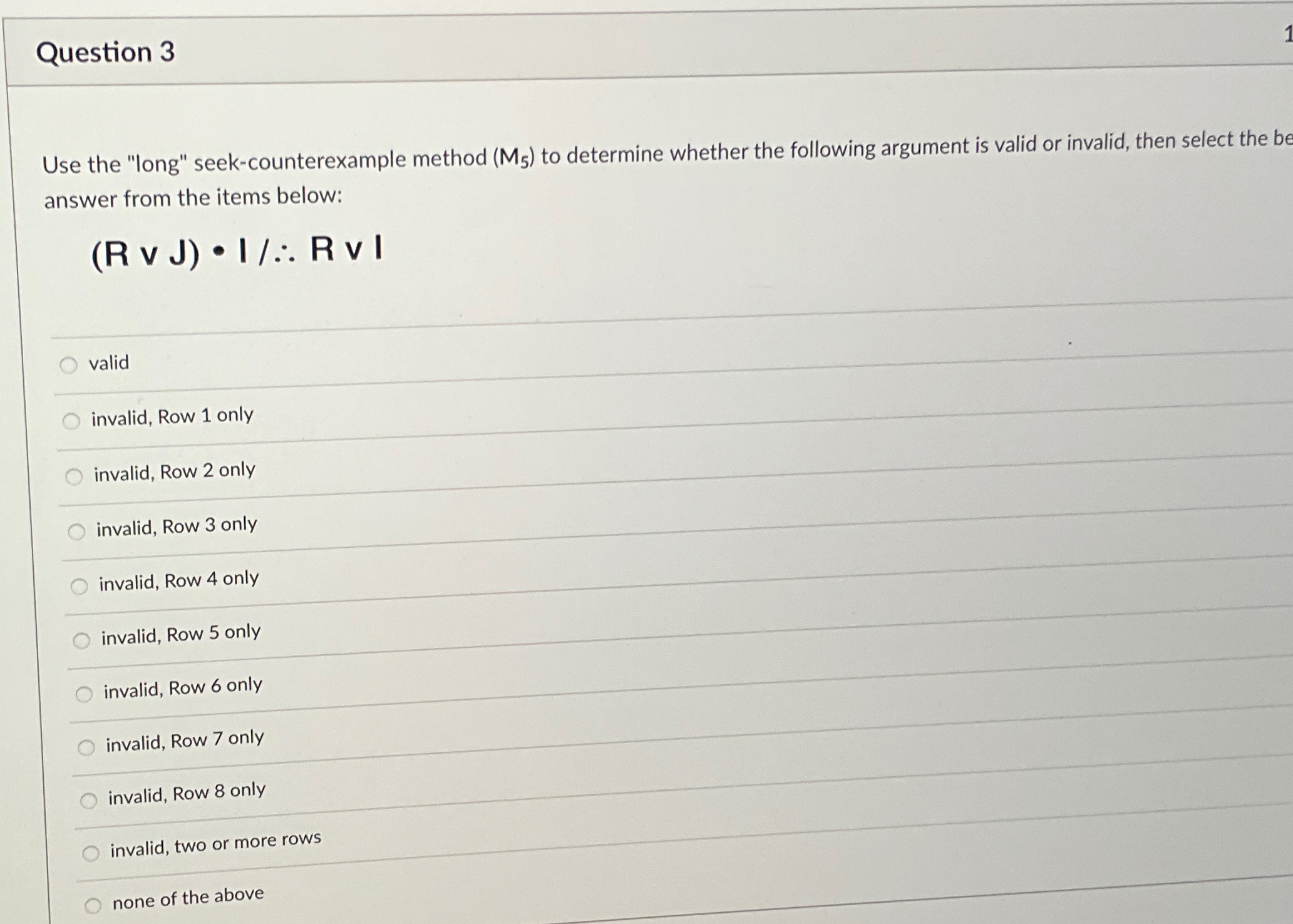 Question 3Use the "long" seek-counterexample method | Chegg.com