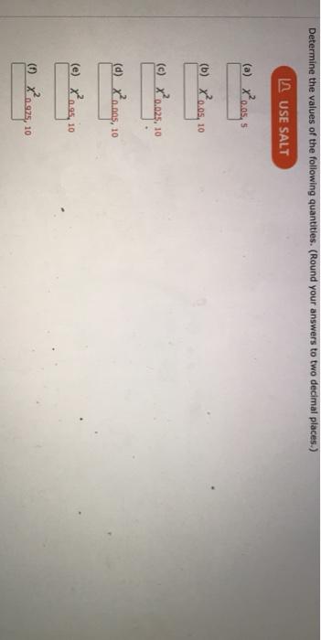 Solved Determine the values of the following quantities. | Chegg.com