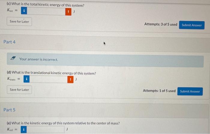 Solved Consider a system consisting of three particles: m1=4 | Chegg.com
