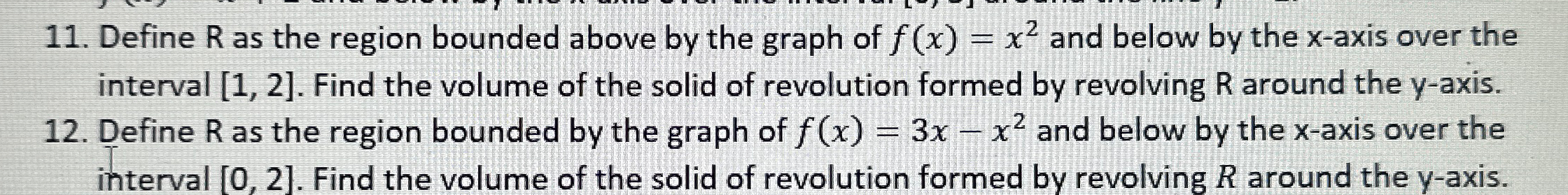 Solved Define R ﻿as the region bounded above by the graph of | Chegg.com