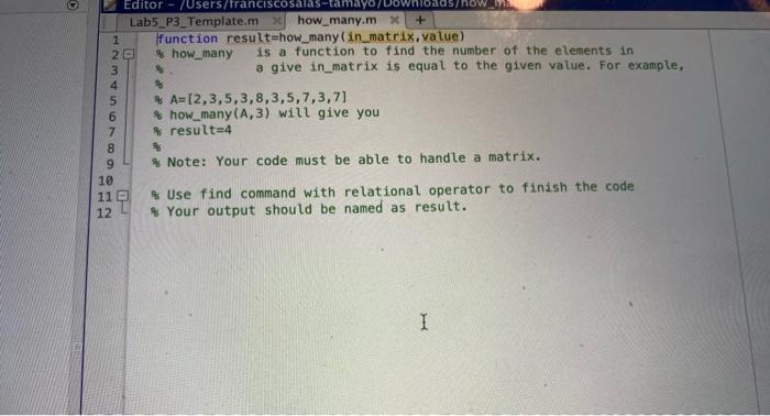Solved Download this template file ₫ to write a function | Chegg.com