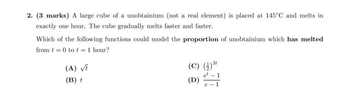Solved A large cube of a unobtainium (not a real element) is | Chegg.com