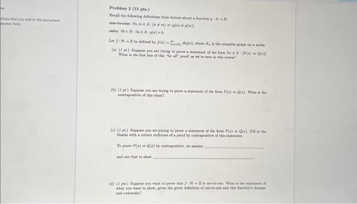 Solved Breall the followior definition from lecture sbout a | Chegg.com