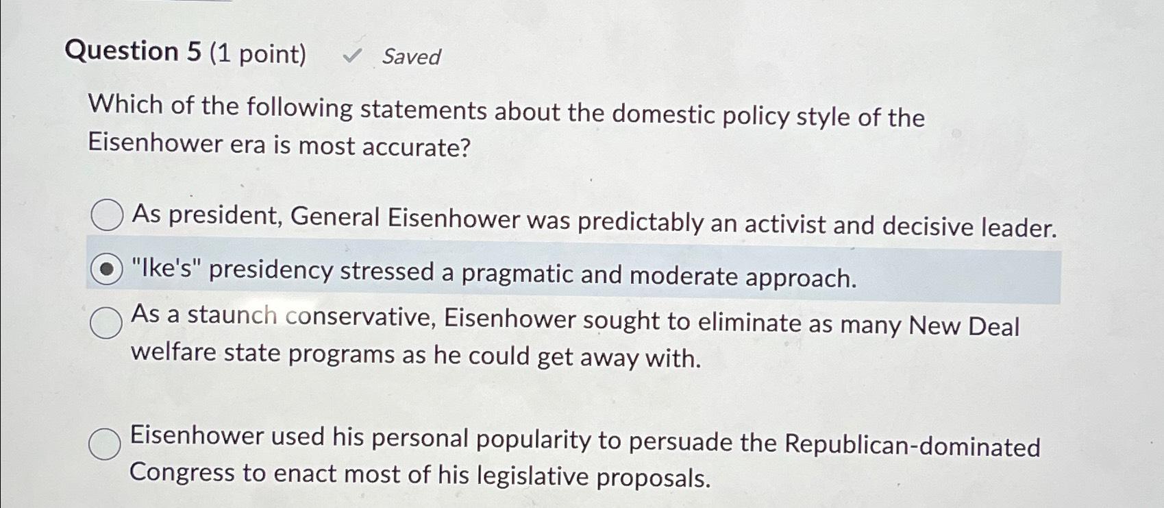 Solved Question 5 (1 ﻿point) ﻿SavedWhich of the following | Chegg.com