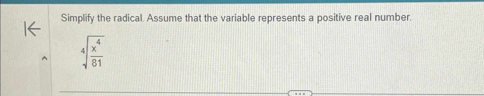 Solved Simplify the radical. Assume that the variable | Chegg.com