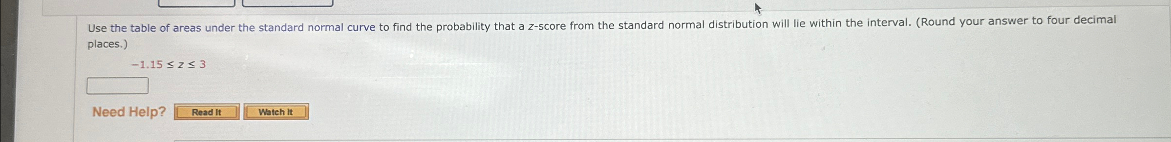 Solved Use the table of areas under the standard normal | Chegg.com