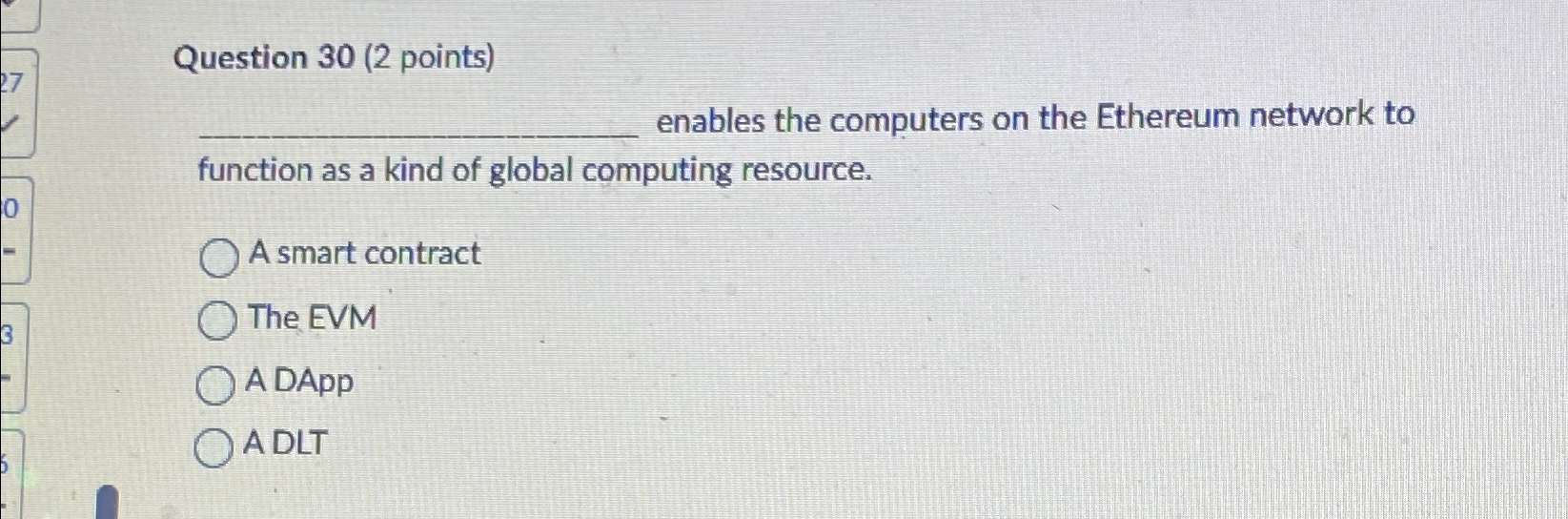 Solved Question 30 (2 ﻿points) ﻿enables the computers on the | Chegg.com