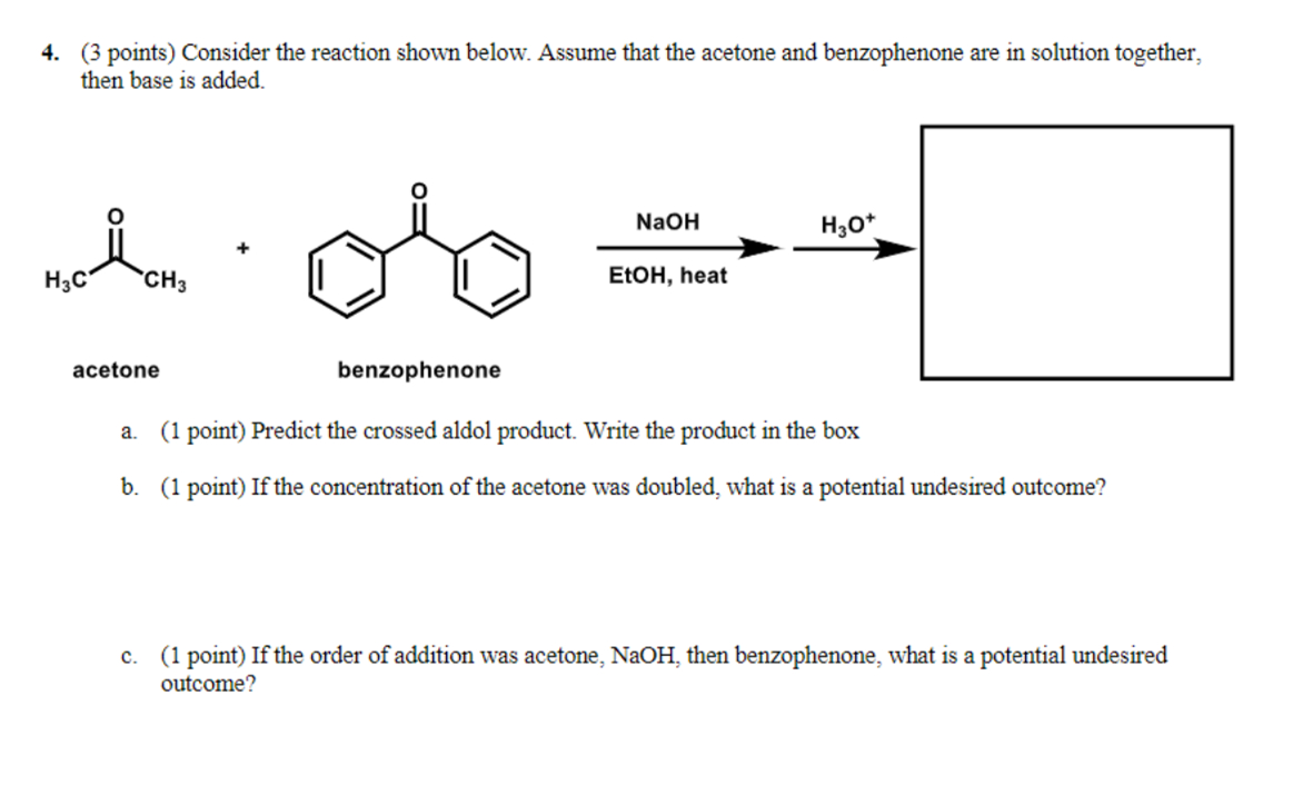 Solved (3 ﻿points) ﻿Consider the reaction shown below. | Chegg.com