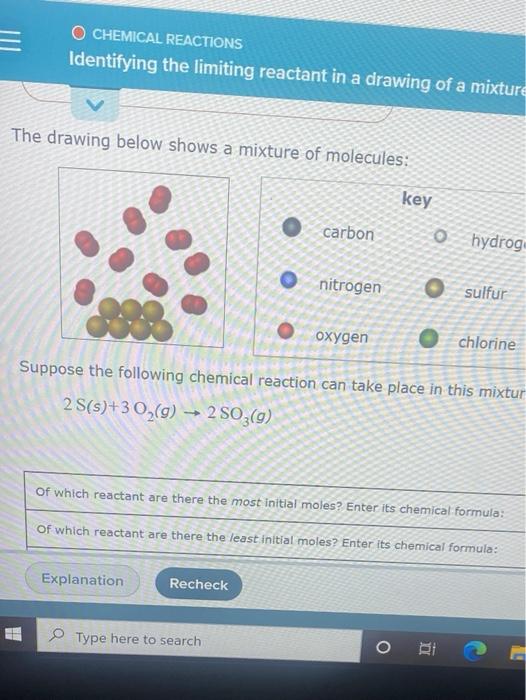 Solved O CHEMICAL REACTIONS Identifying the limiting | Chegg.com