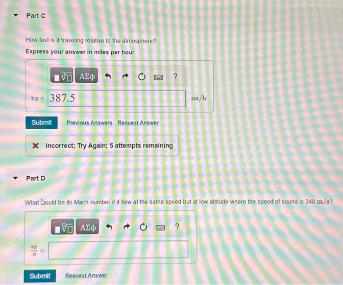 Solved The shock-wave cone created by the space shuttle at | Chegg.com