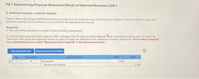 Solved P9-7 Determining Financial Statement Effects of | Chegg.com Solved P9-7 Determining Financial Statement Effects of | Chegg.com