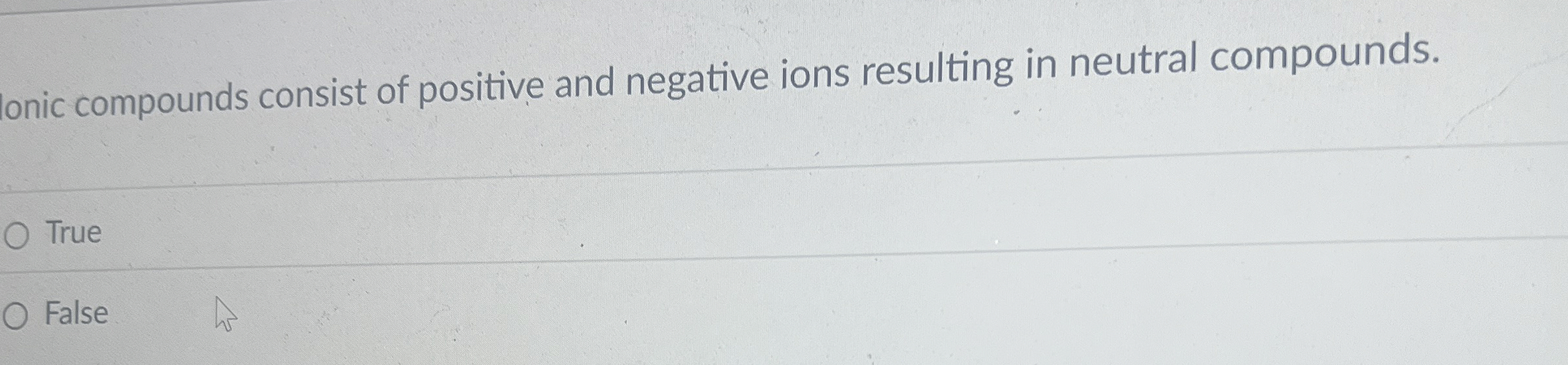 Solved onic compounds consist of positive and negative ions | Chegg.com