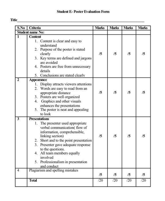 Solved Activity: E-Poster Presentation • This is a group | Chegg.com