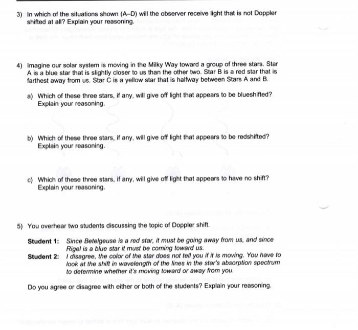 Solved Part I: Motion of Source3) In which of the situations | Chegg.com