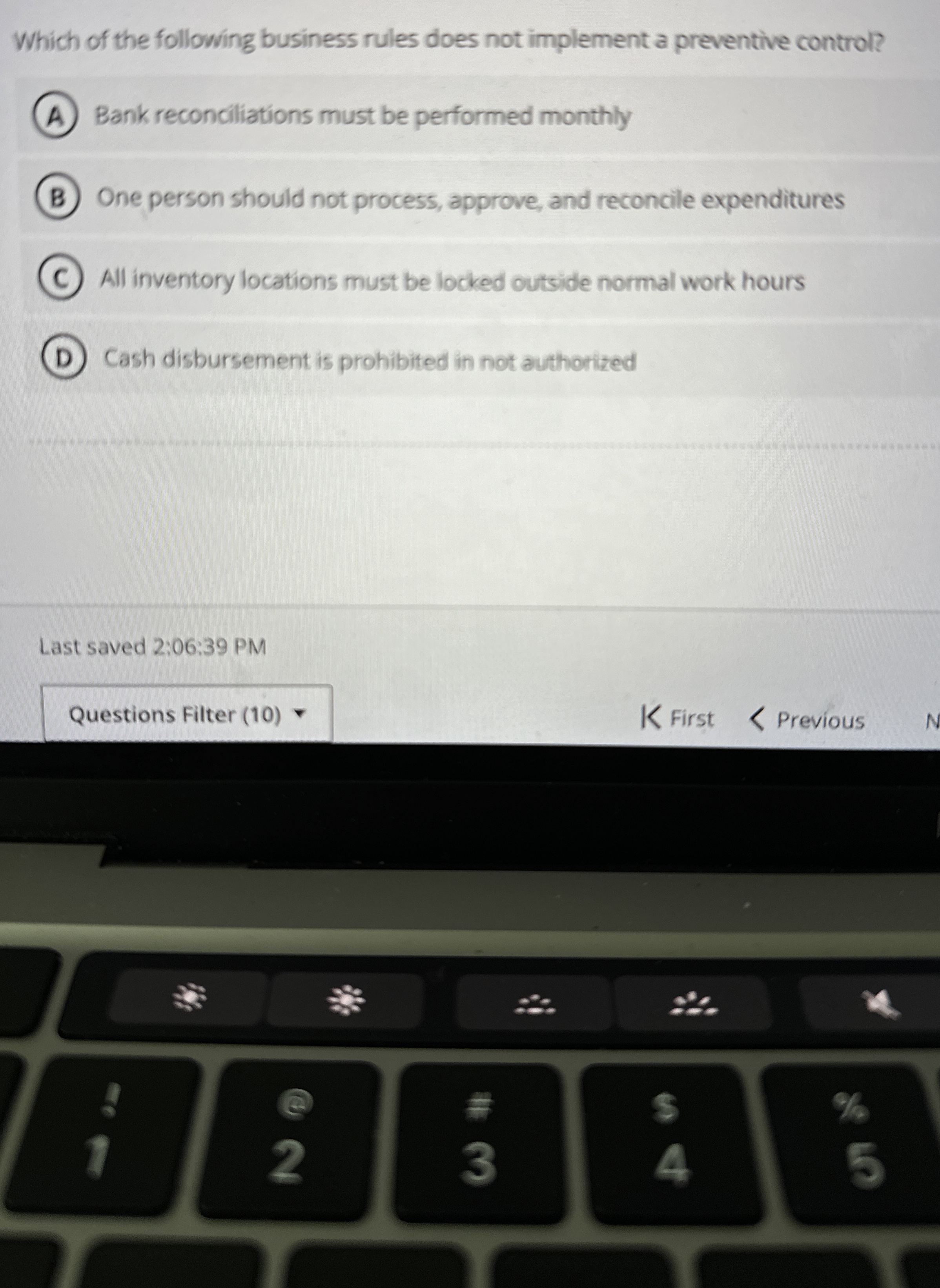 Solved Which of the following business rules does not | Chegg.com