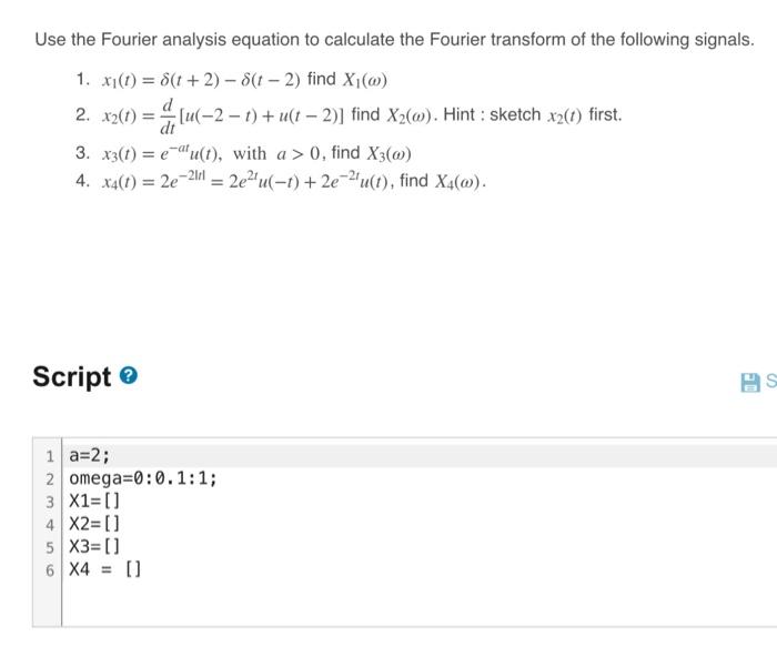 Solved Use the Fourier analysis equation to calculate the | Chegg.com