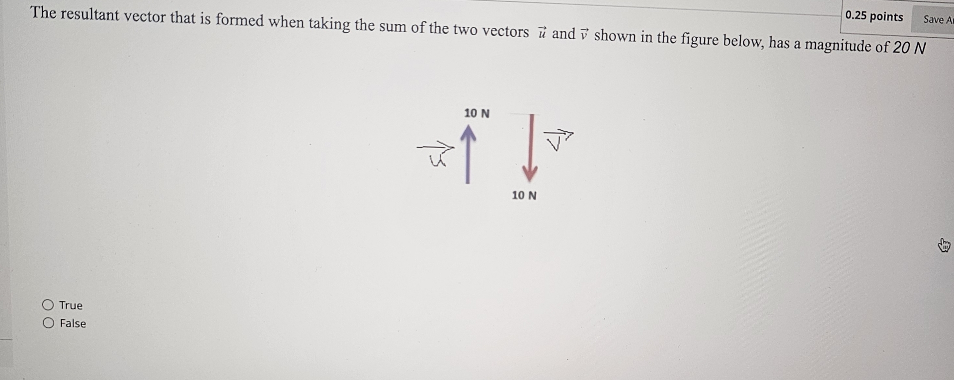 Solved The resultant vector that is formed when taking the | Chegg.com