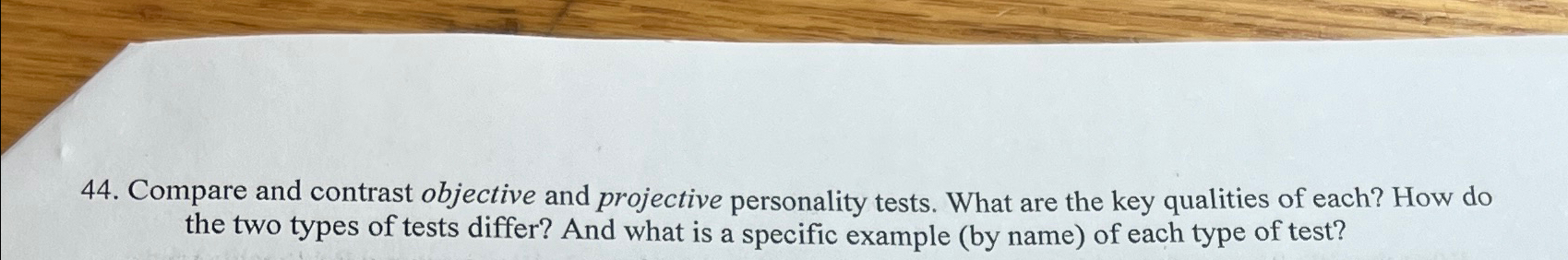 Solved Compare and contrast objective and projective | Chegg.com