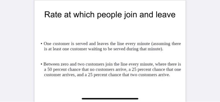 Solved Queue – Customer Queue Simulation SIMULATING | Chegg.com