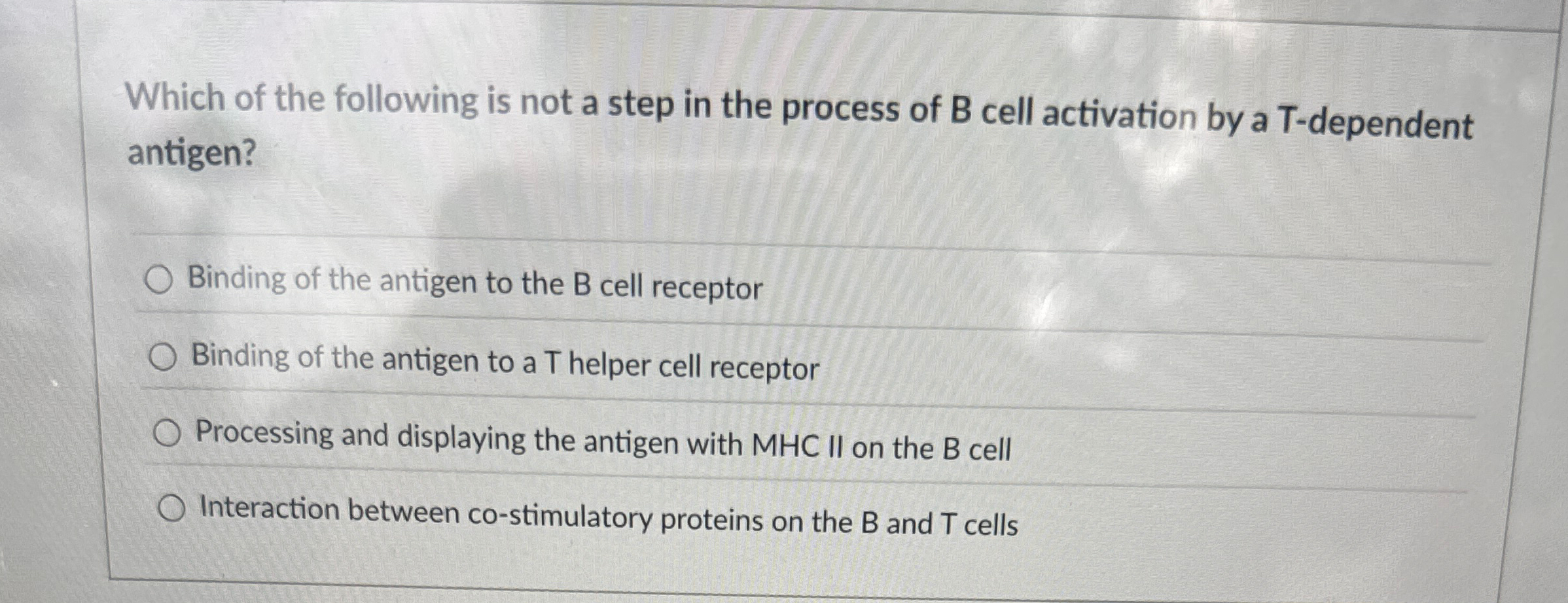 Solved Which of the following is not a step in the process | Chegg.com