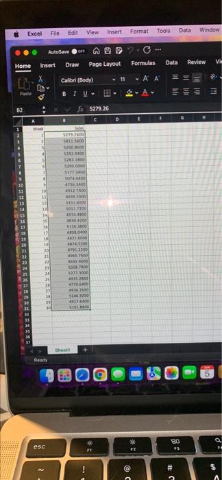 Excel File Edit View Insert Format Tools Window Data | Chegg.com