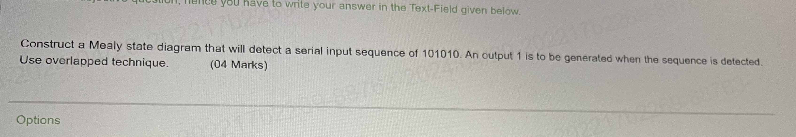 Solved Construct a Mealy state diagram that will detect a | Chegg.com