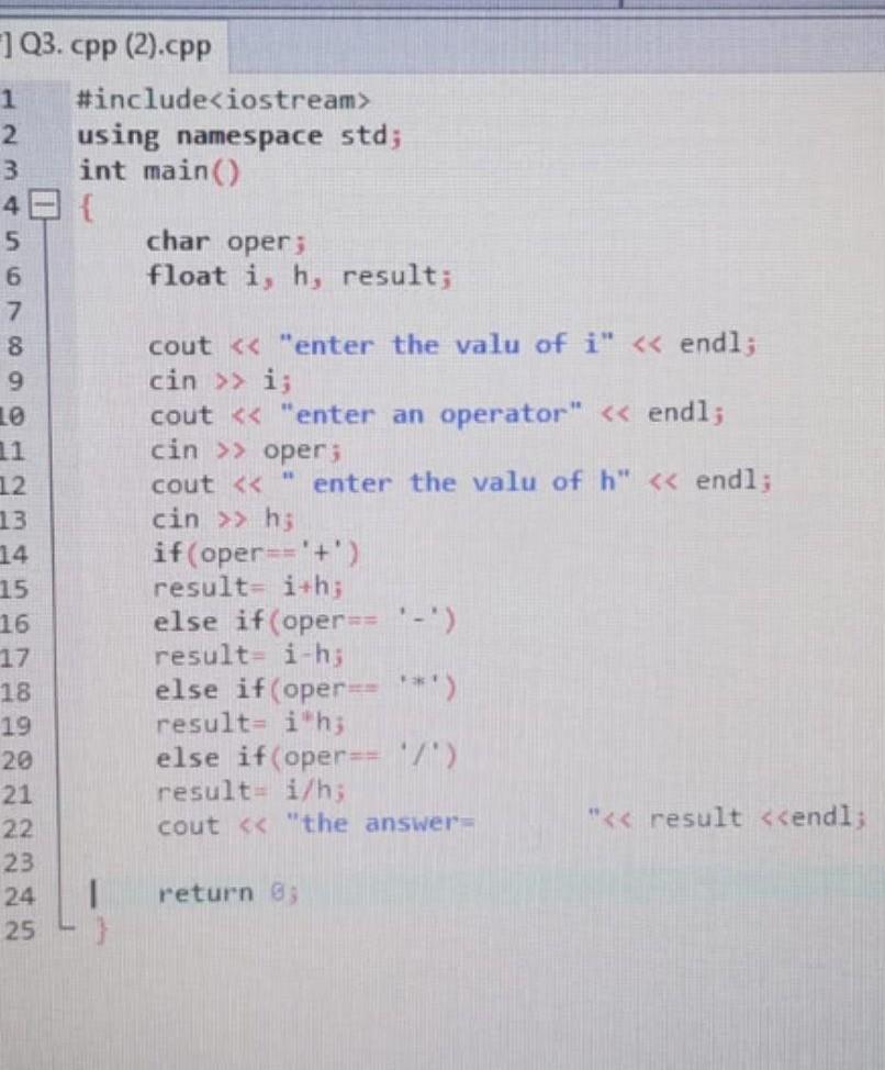 Solved 2 blem 3: Operator Program Create the equivalent of a | Chegg.com
