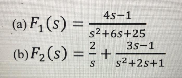 Solved Using the tables provided and using partial fraction | Chegg.com