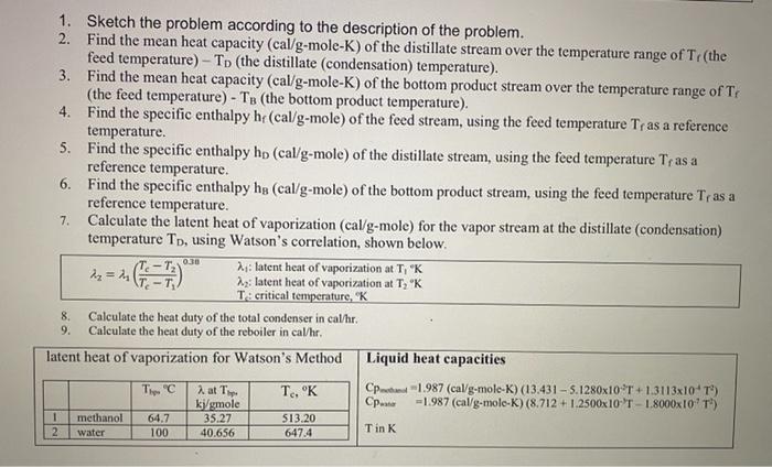 Solved A continuous, steady-state distillation column with a | Chegg.com