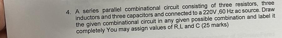 Solved A series parallel combinational circuit consisting of | Chegg.com