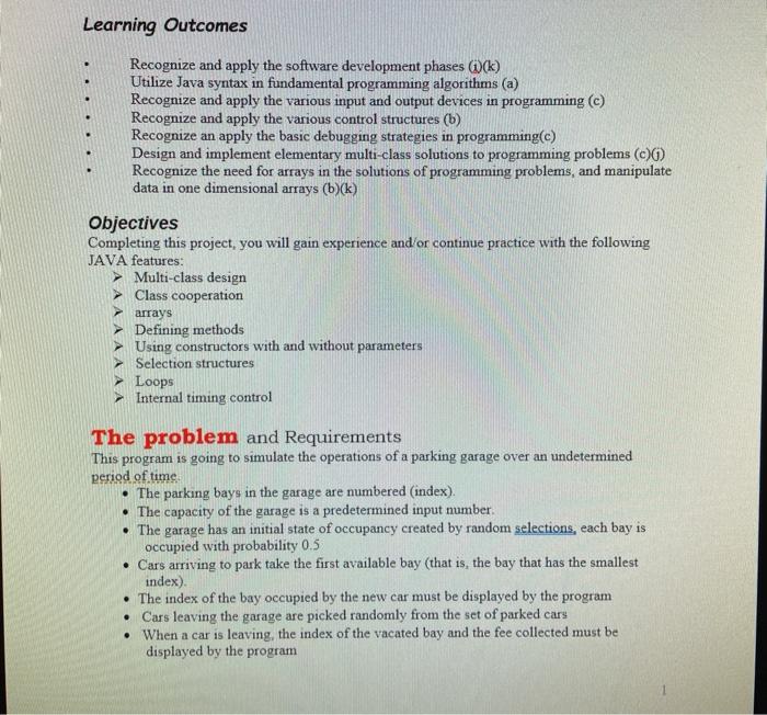 Solved Learning Outcomes Recognize and apply the software | Chegg.com