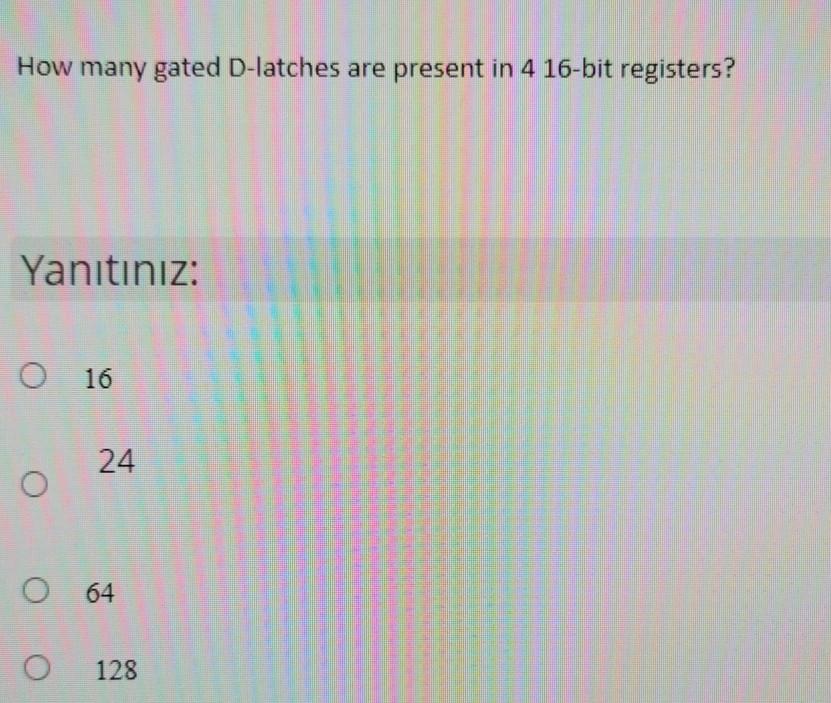 Solved How many gated D-latches are present in 4 16-bit | Chegg.com