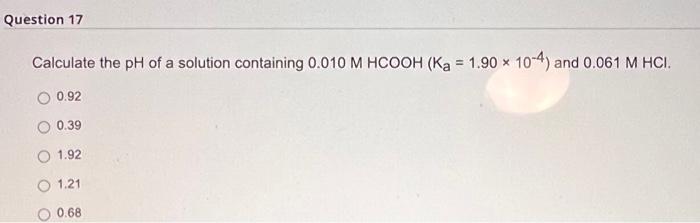 Solved Calculate the pH of a solution containing | Chegg.com