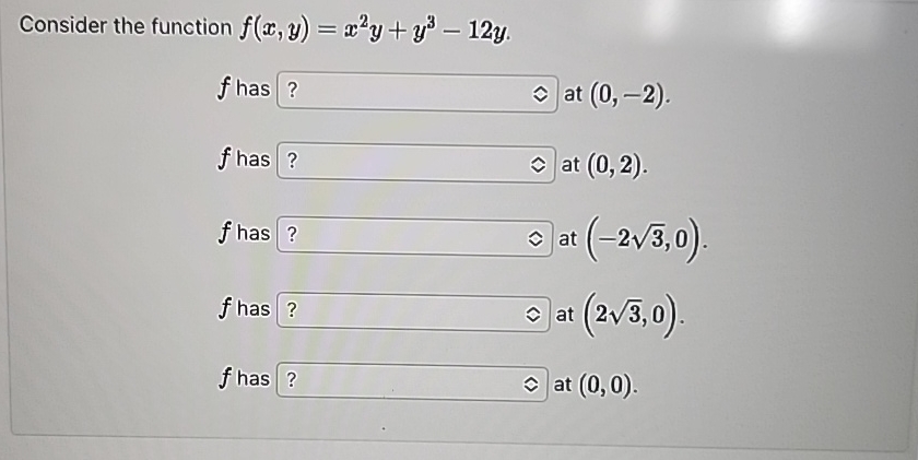 Solved Consider the function | Chegg.com