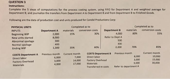 Solved Instructions: Complete the 5 steps of computations | Chegg.com