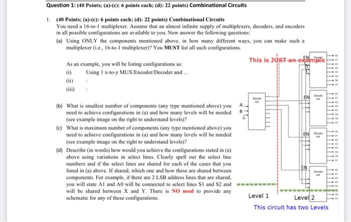 Question 1: (40 Points; (a)-(c): 6 points each; (d): | Chegg.com