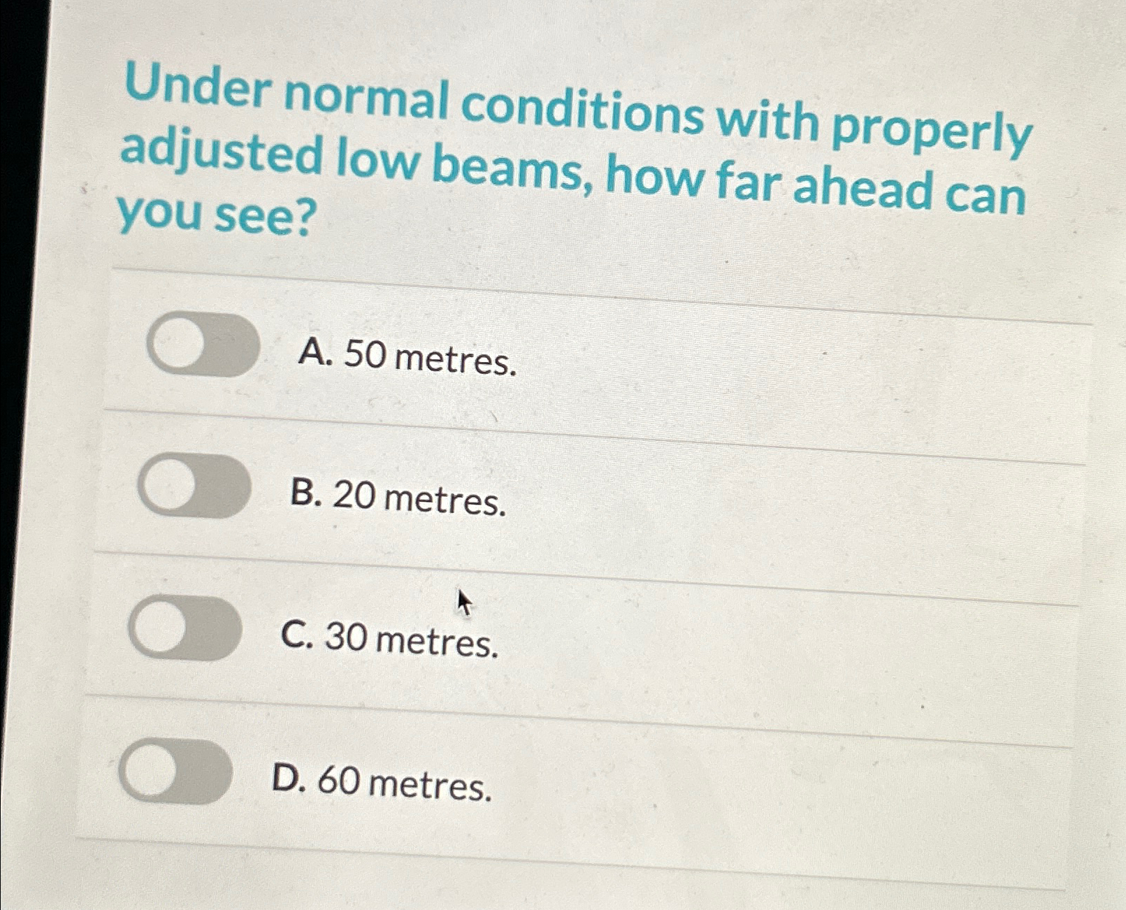Solved Under normal conditions with properly adjusted low | Chegg.com