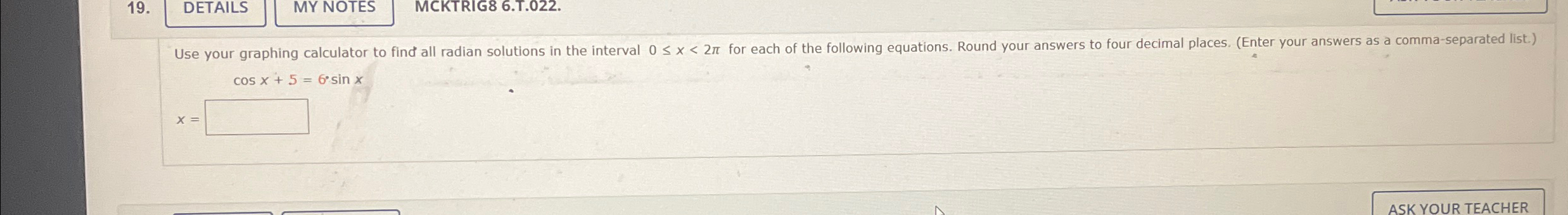 Solved Use your graphing calculator to find all radian | Chegg.com