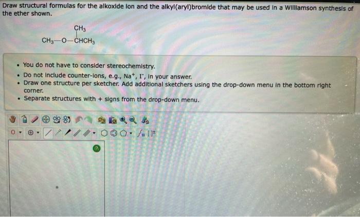 Solved Draw structural formulas for the alkoxide Ion and the | Chegg.com