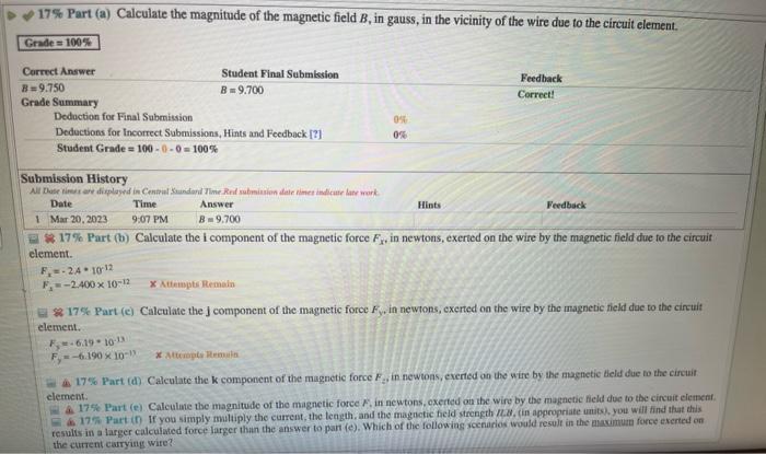 Solved (6\%) Problem 5: A wire, of length L=3.9 mm, on a | Chegg.com