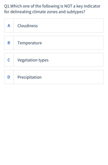Solved Q1.Which one of the following is NOT a key indicator | Chegg.com